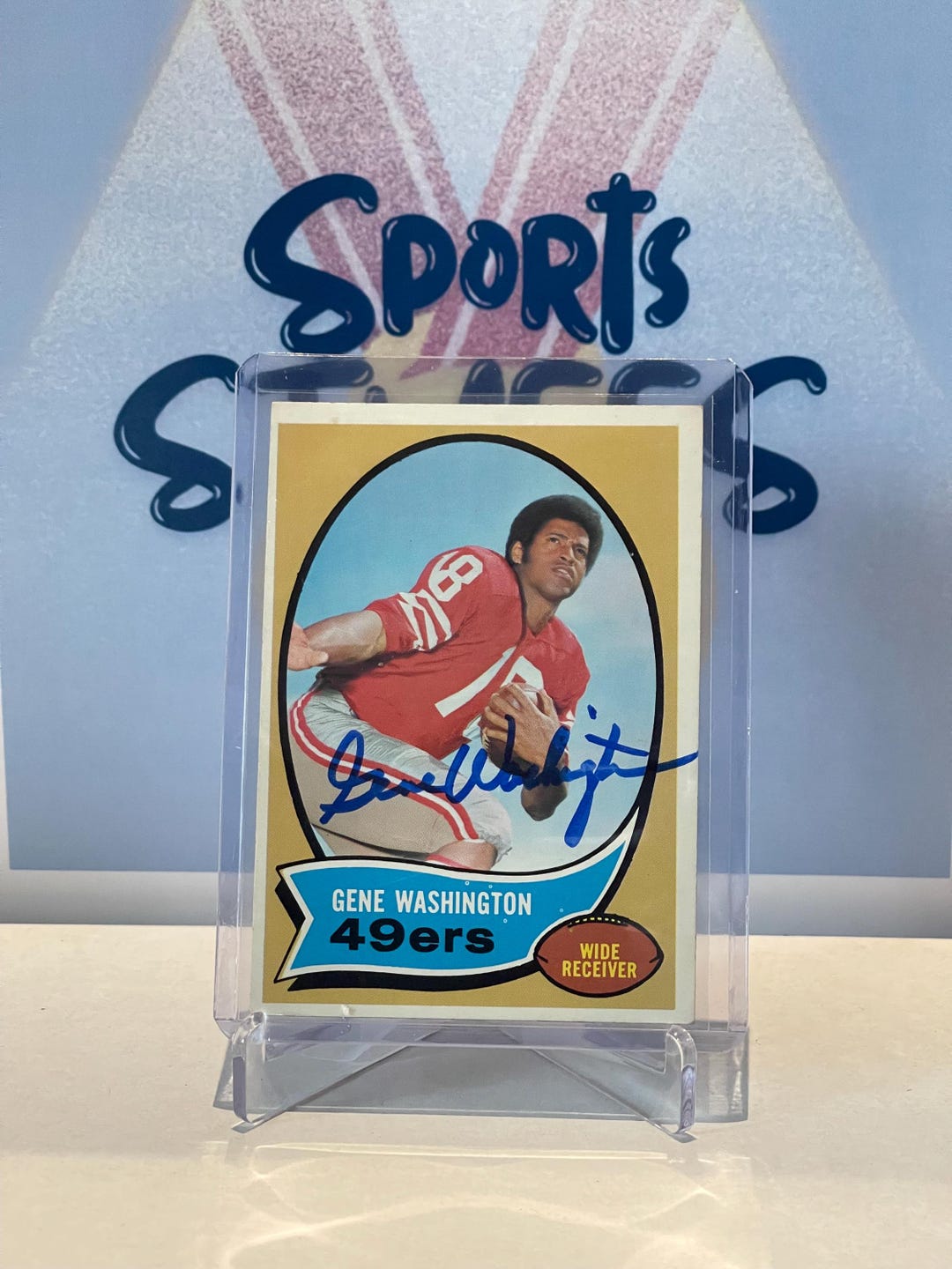 Gene Washington On-card Autographed Card - Etsy