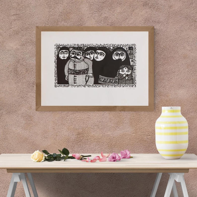 Palestinian Art Lithograph, Palestine Art. Middle Eastern Art. Arab ...