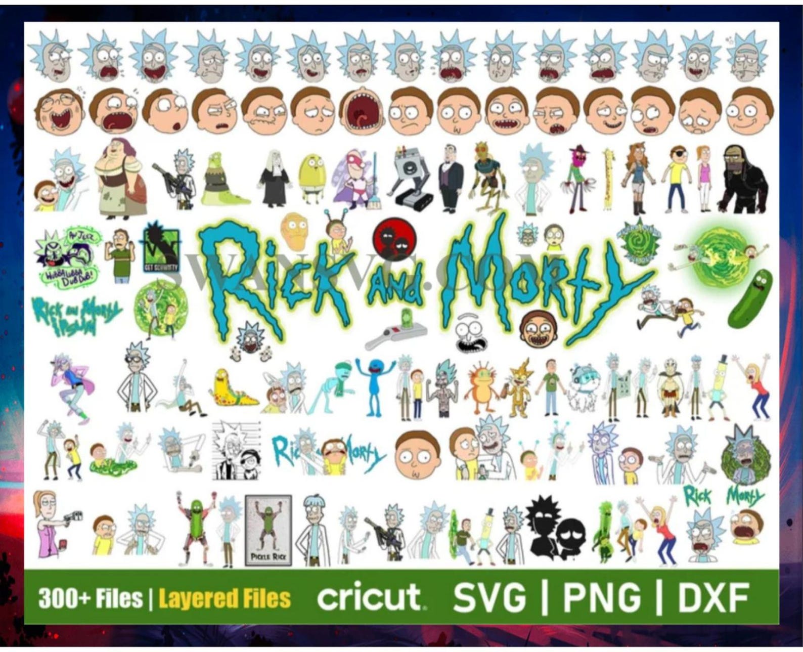 300 Rick and Morty SVG Bundle, Rick and Morty, Rick and Morty Bundle ...