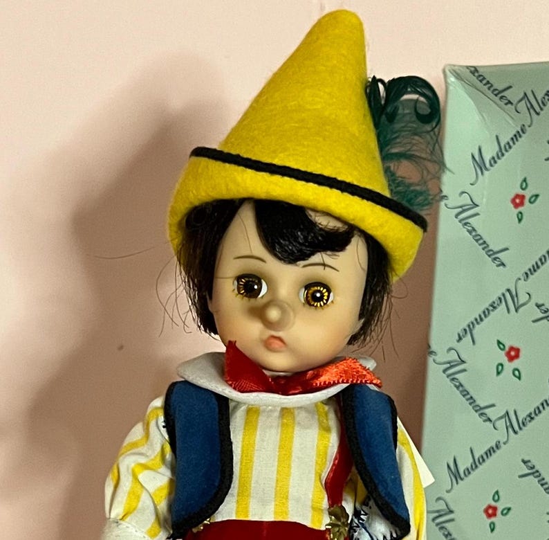 Pinocchio, Madame Alexander Doll, Vintage 8-inch, Storybook Collectible ...