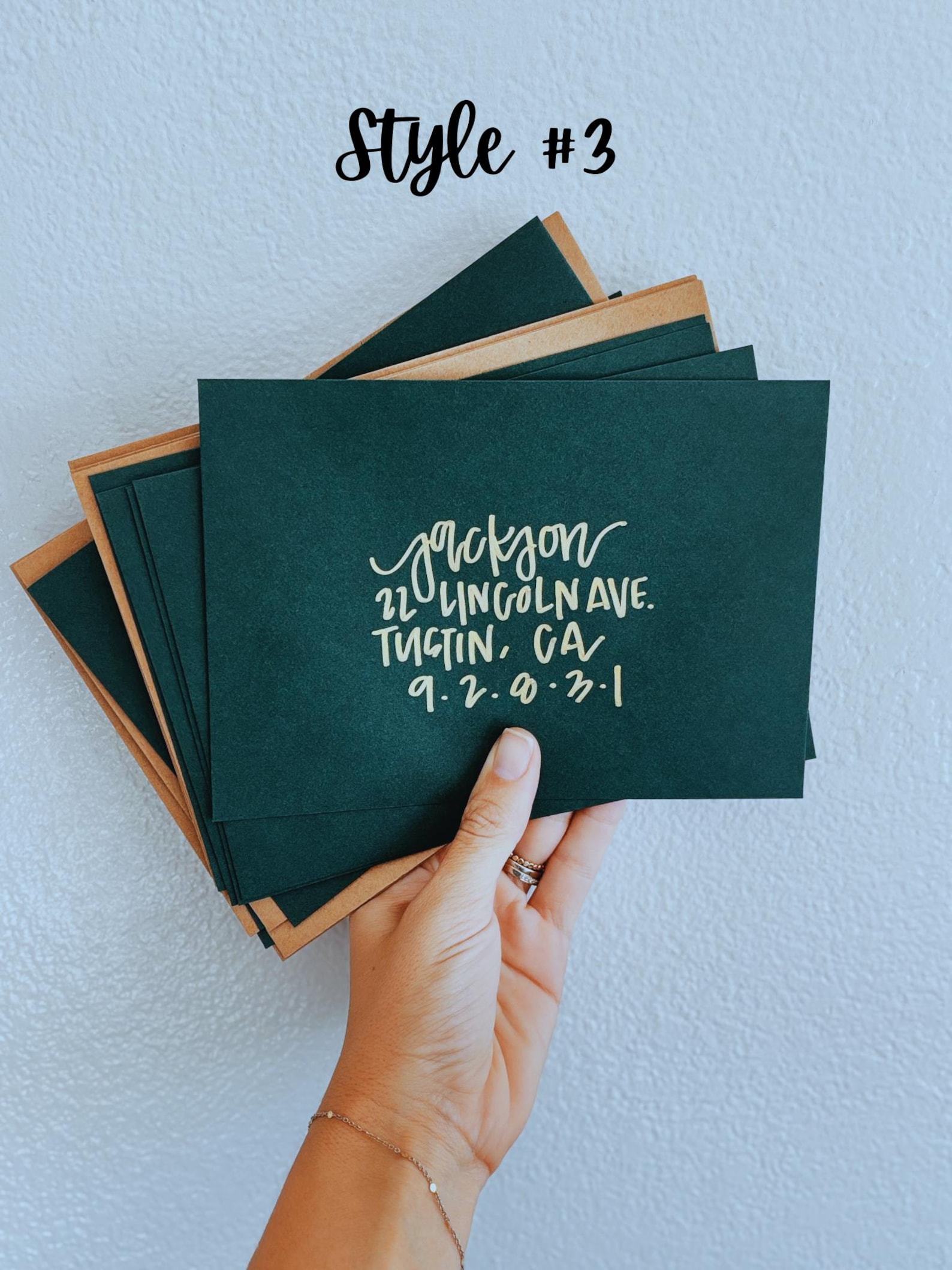 Hand Addressed Custom Envelopes Modern Calligraphy Hand Lettered ...