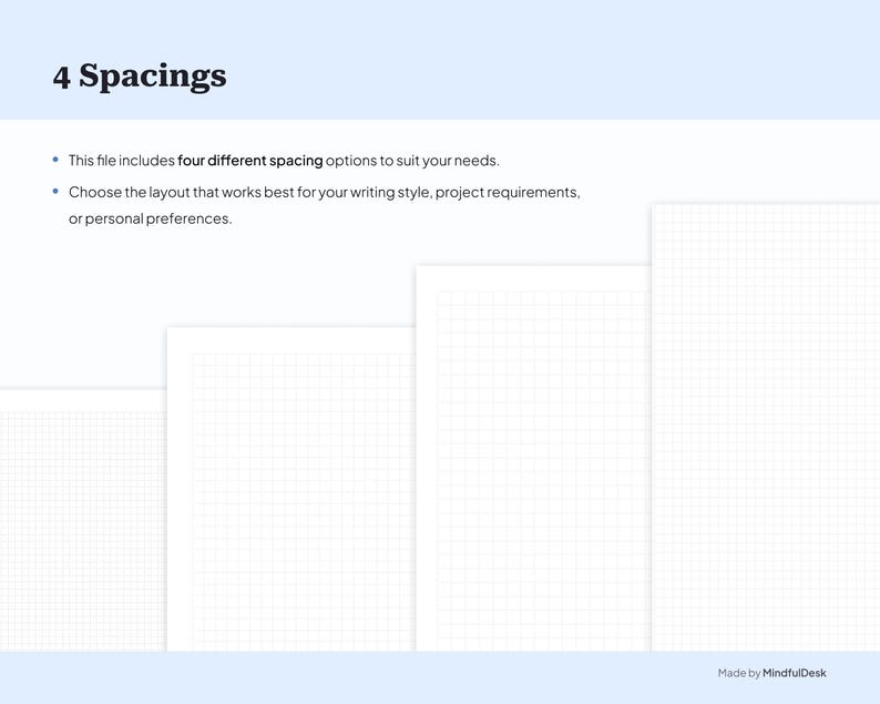 Printable Grid Paper | Digital Planner Templates | Notebook Paper for ...