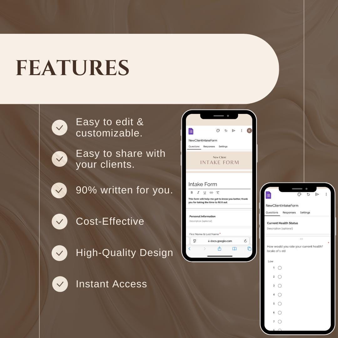 Coach New Client Intake Form Canva & Google Form Templates - Etsy