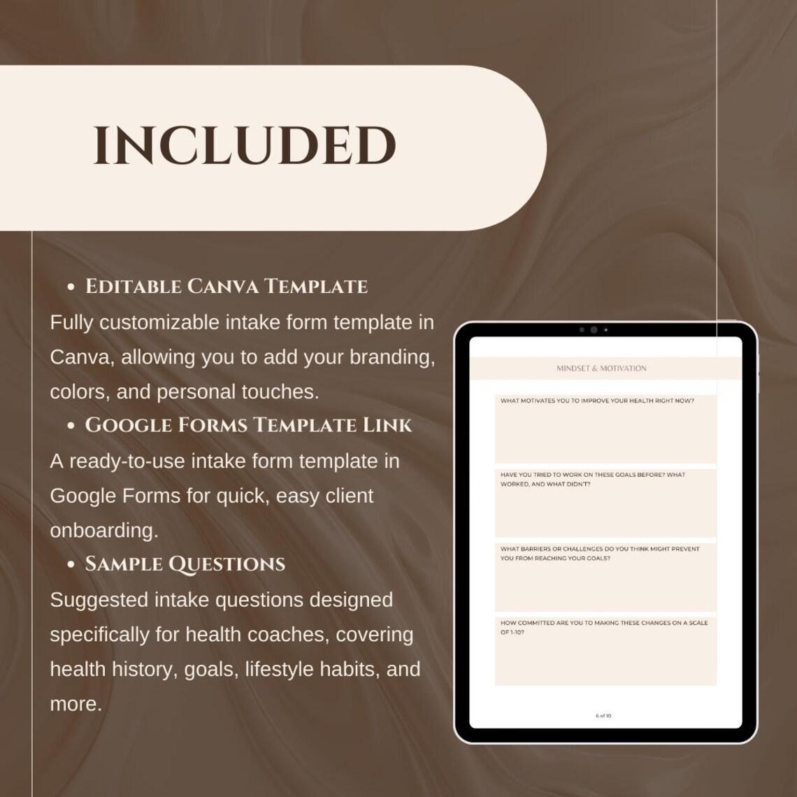 Coach New Client Intake Form Canva & Google Form Templates - Etsy