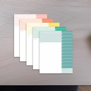 5 Day, Daily Planner, Task Planner, to Do List, Printable Daily Planner ...