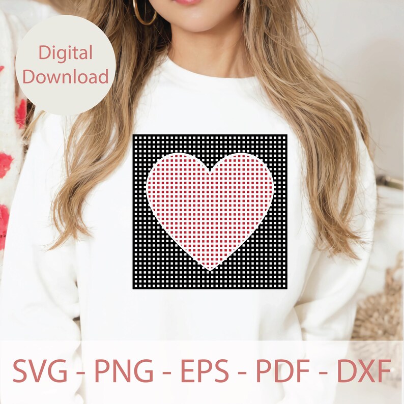 Striped Heart Svg, Geometric Heart Cut File, Layered Love Pattern ...