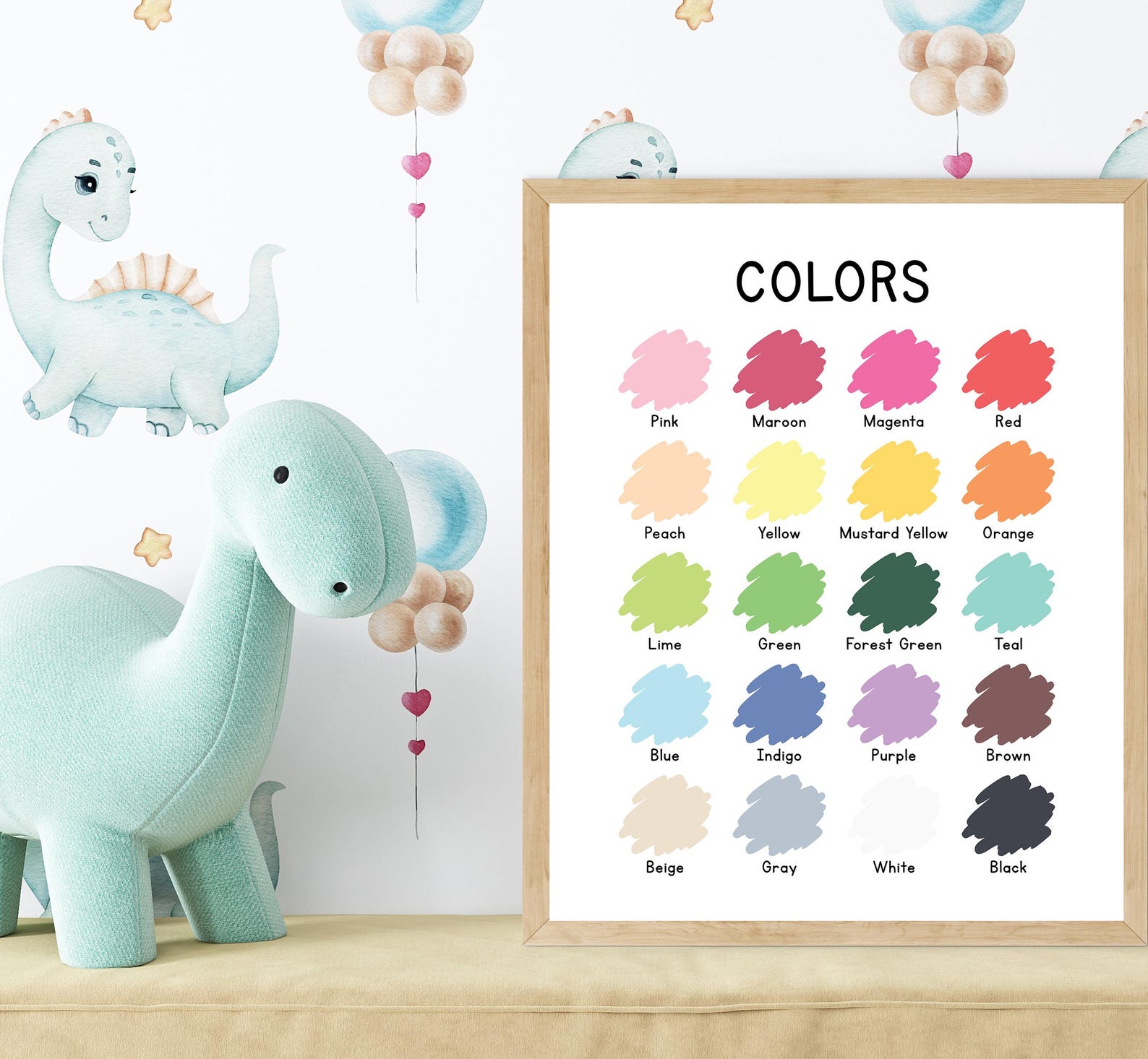 Colors Educational Poster: Montessori Learning Print (digital Download ...