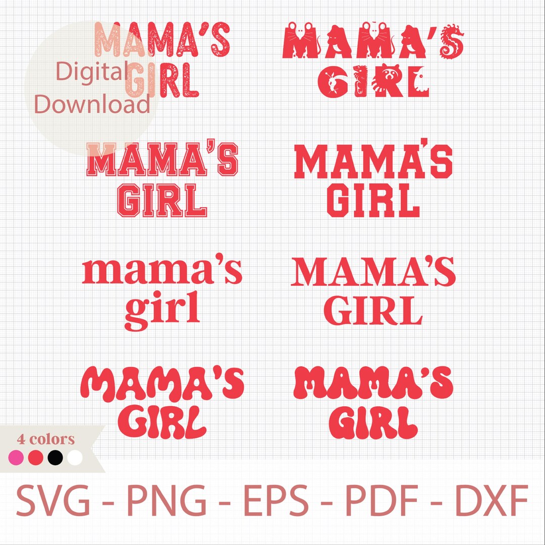 Mama’s Girl Svg Bundle, Varsity Mama’s Girl, Retro Mama’s Girl Shirt ...