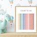 Count to 100 Chart Poster, Rainbow Numbers 1 to 100 Poster, Homeschool ...
