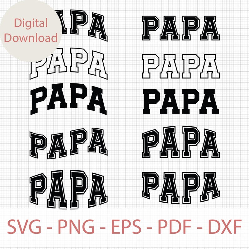 Papa Svg - Etsy