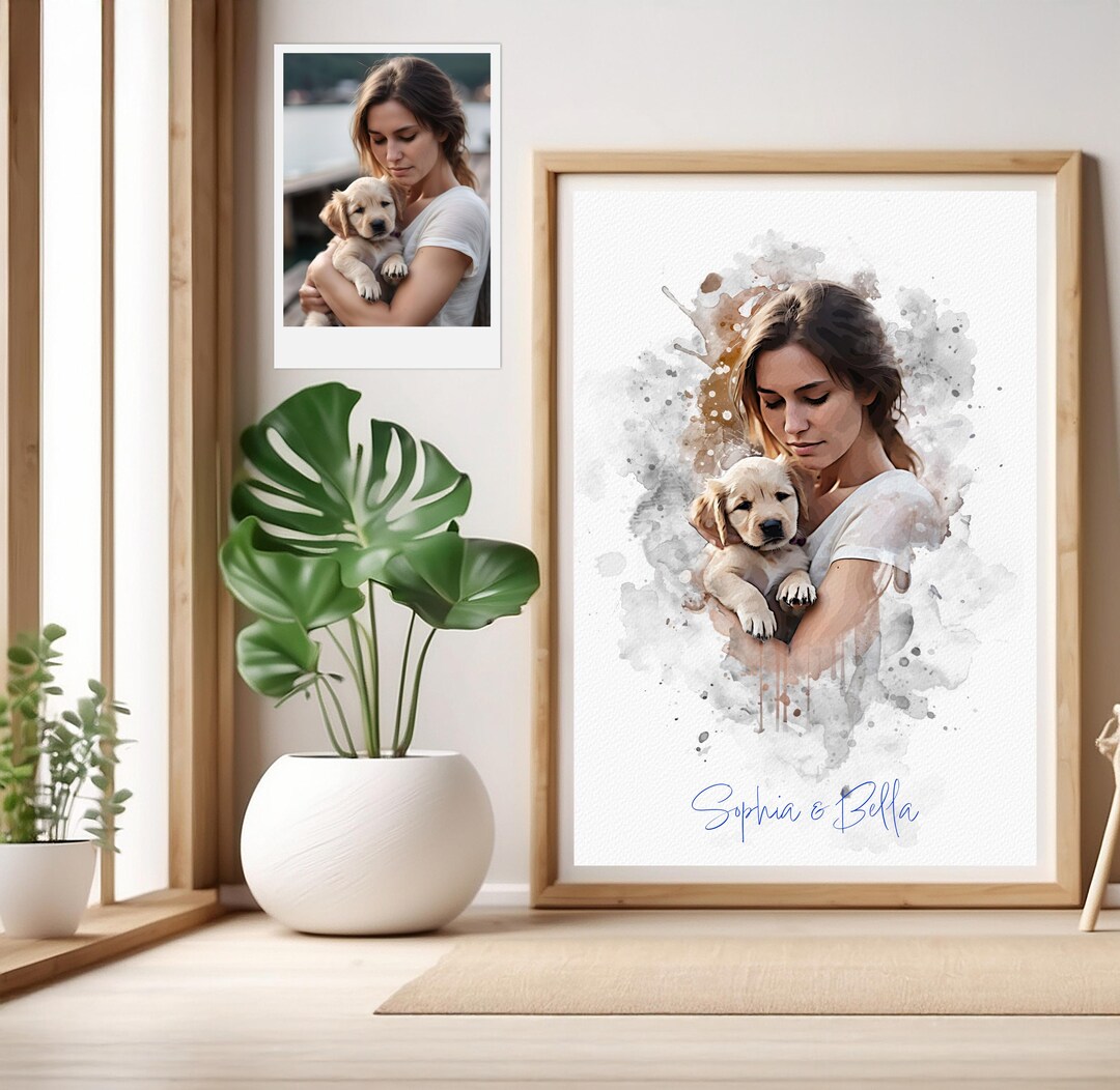Personalized Digital Family Portraits From Photo, Custom Family ...