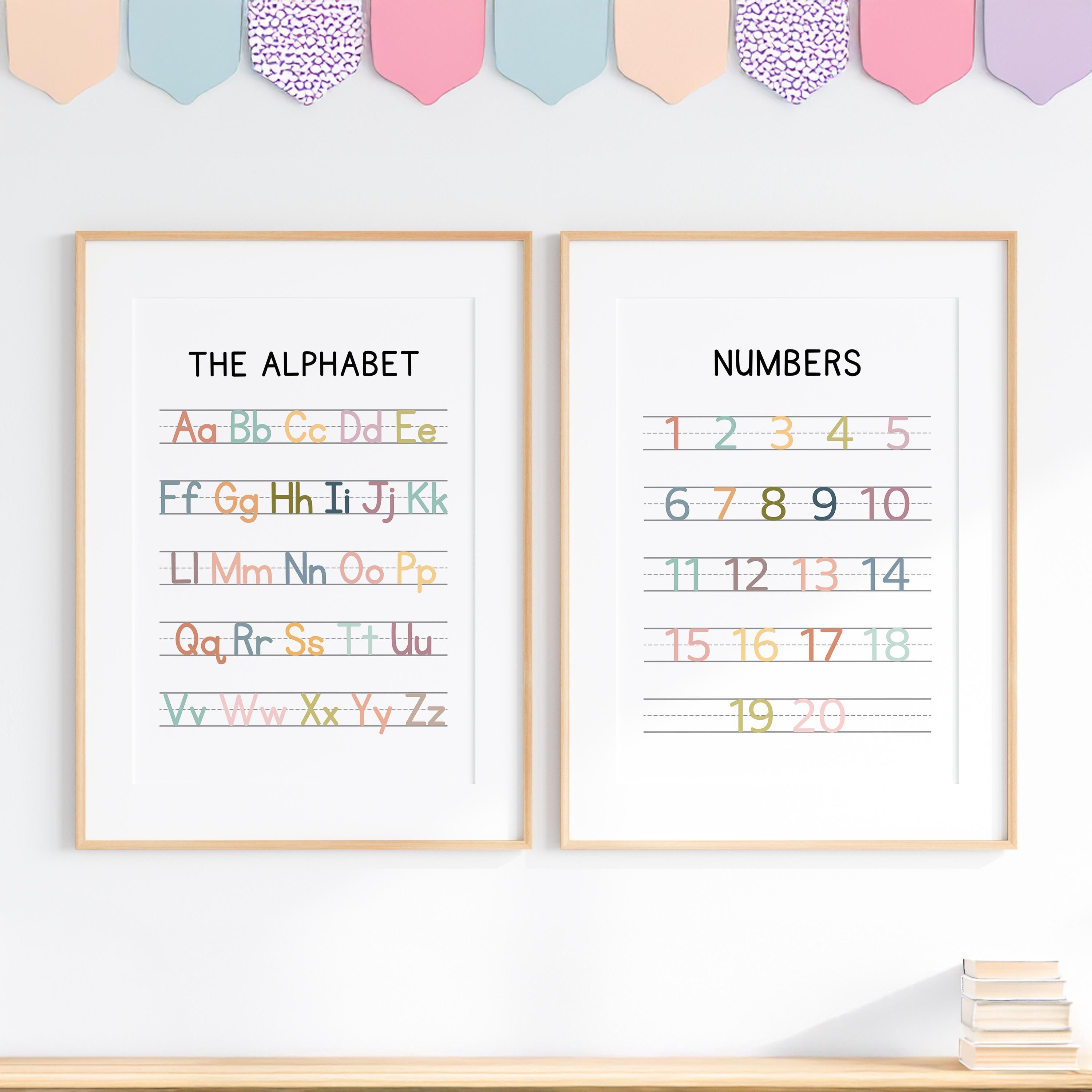 12 Educational Posters for Kids, Preschool & Elementary Learning Tools ...