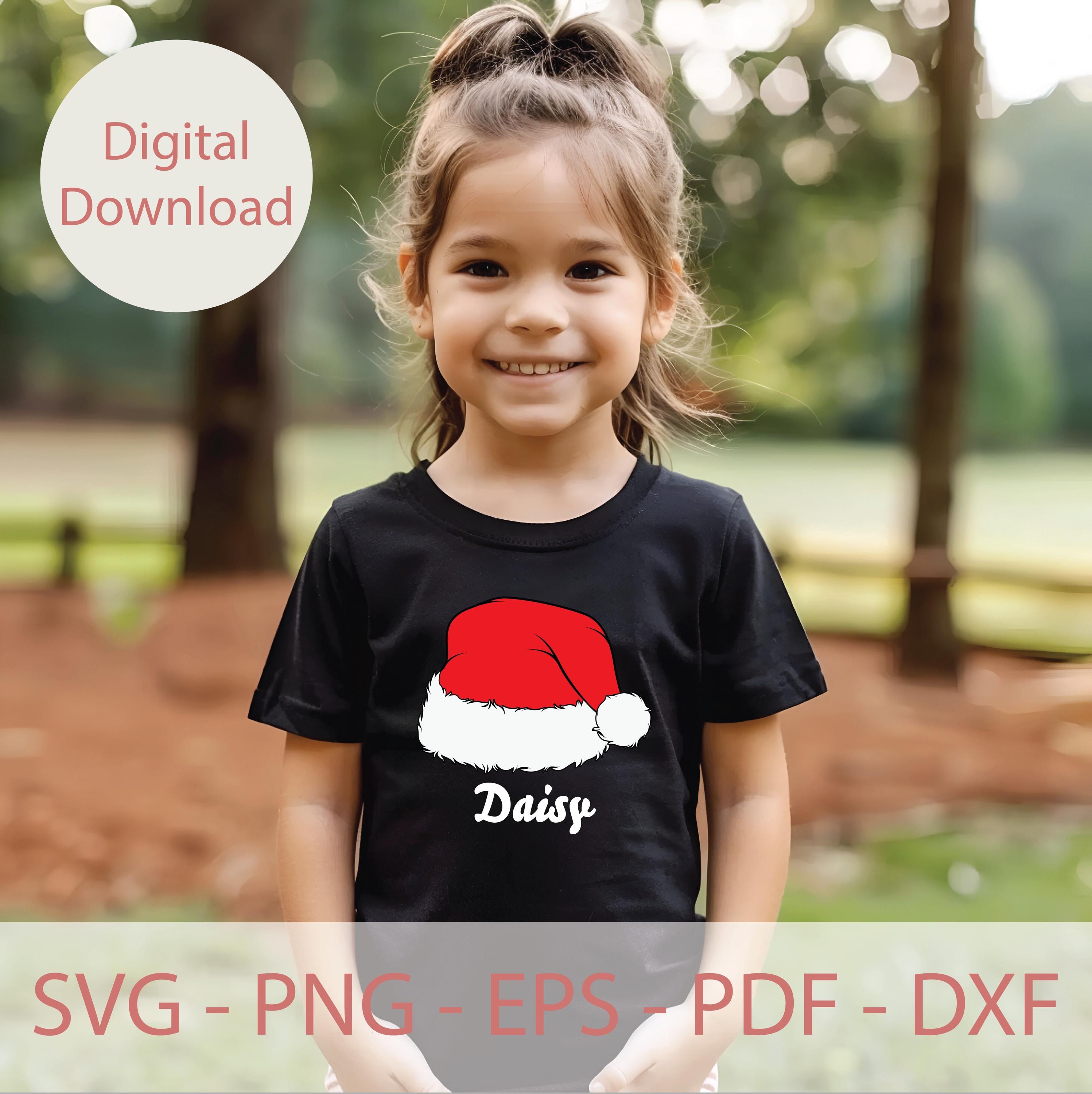 Custom Name Santas Hat Svg, Santa Hat Svg, Personalized Santa Hat Svg ...