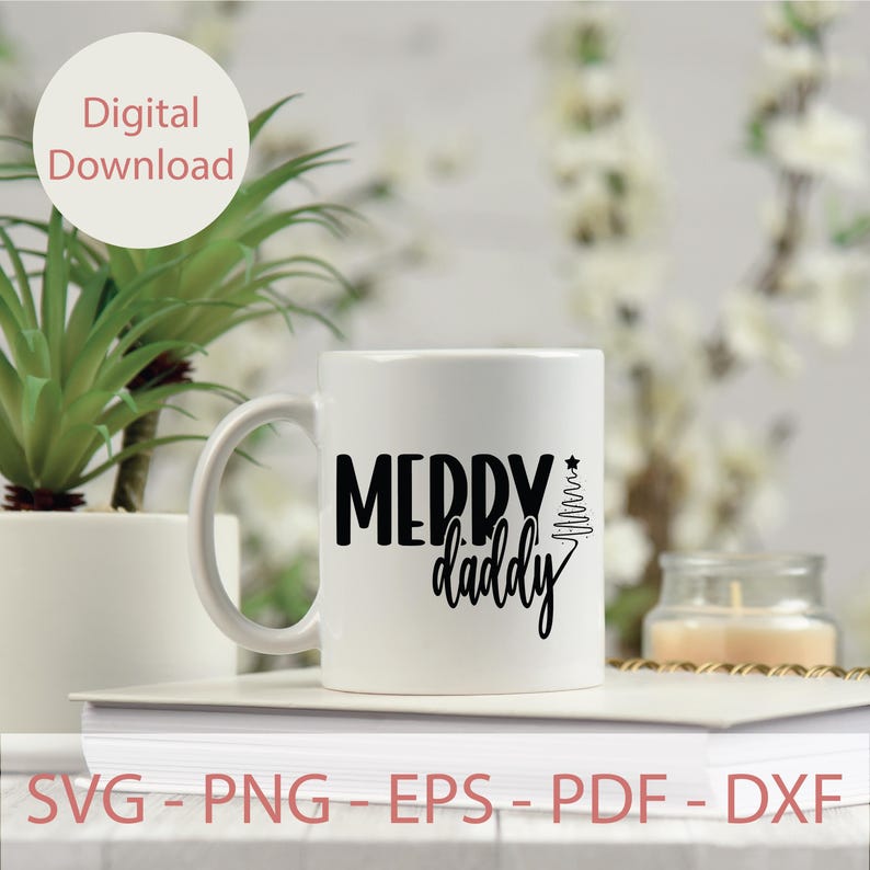 Merry Mama Christmas Tree Svg, Merry Daddy Christmas Tree Svg, Merry ...