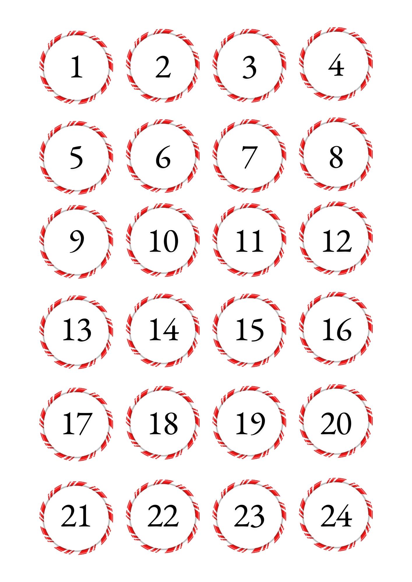 Candy Cane / Advent Calendar / Christmas Candy Shape / Candy Cane ...