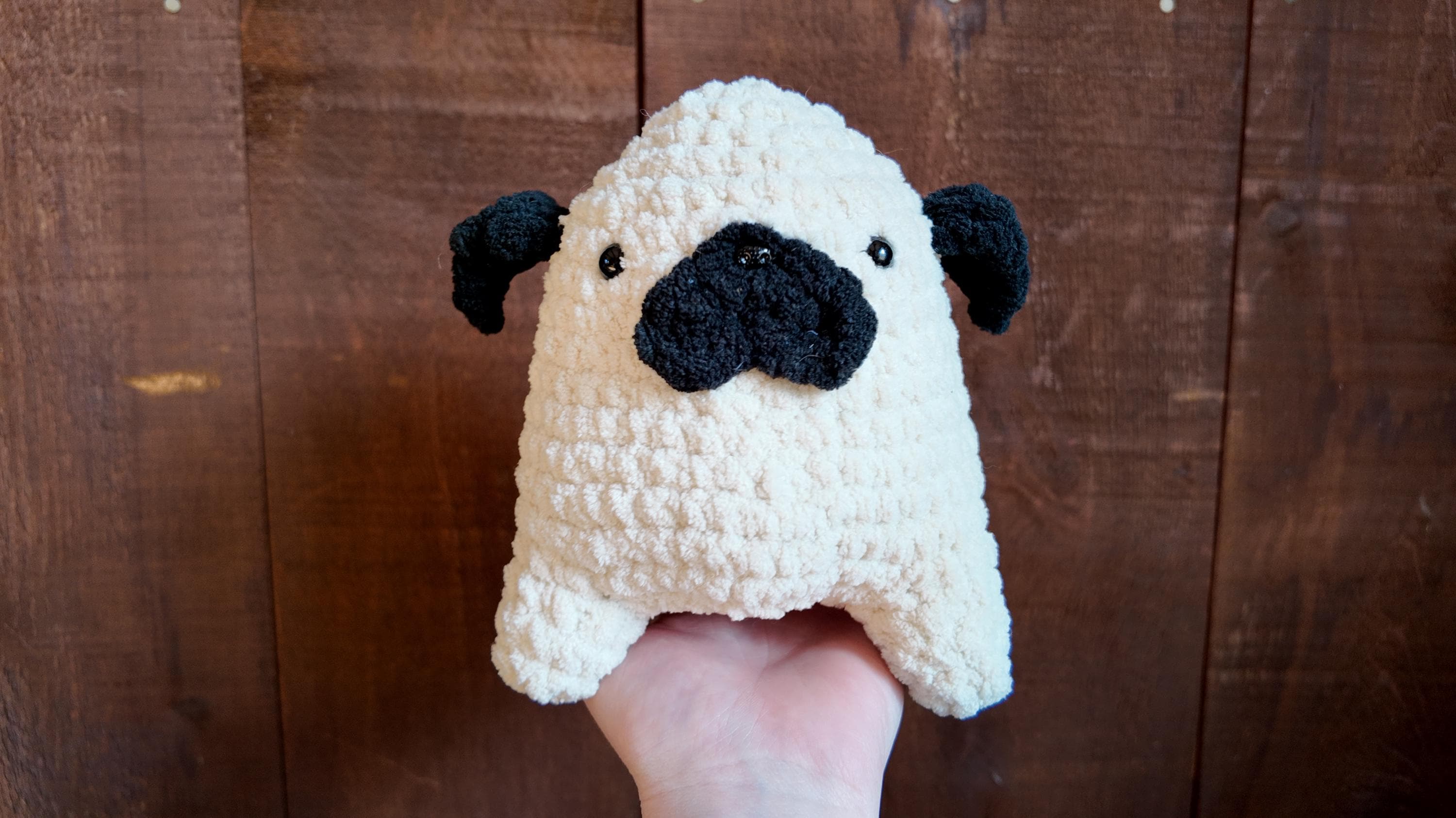 Low Sew Pug Crochet Pattern, DIY, Cute Pugs, Amigurumi Dog Pattern ...