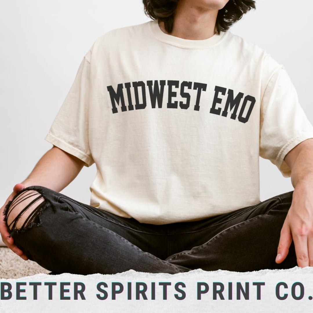 Midwest Emo Comfort Color, Elder Emo Gift for Her, Gift for Him, Music ...
