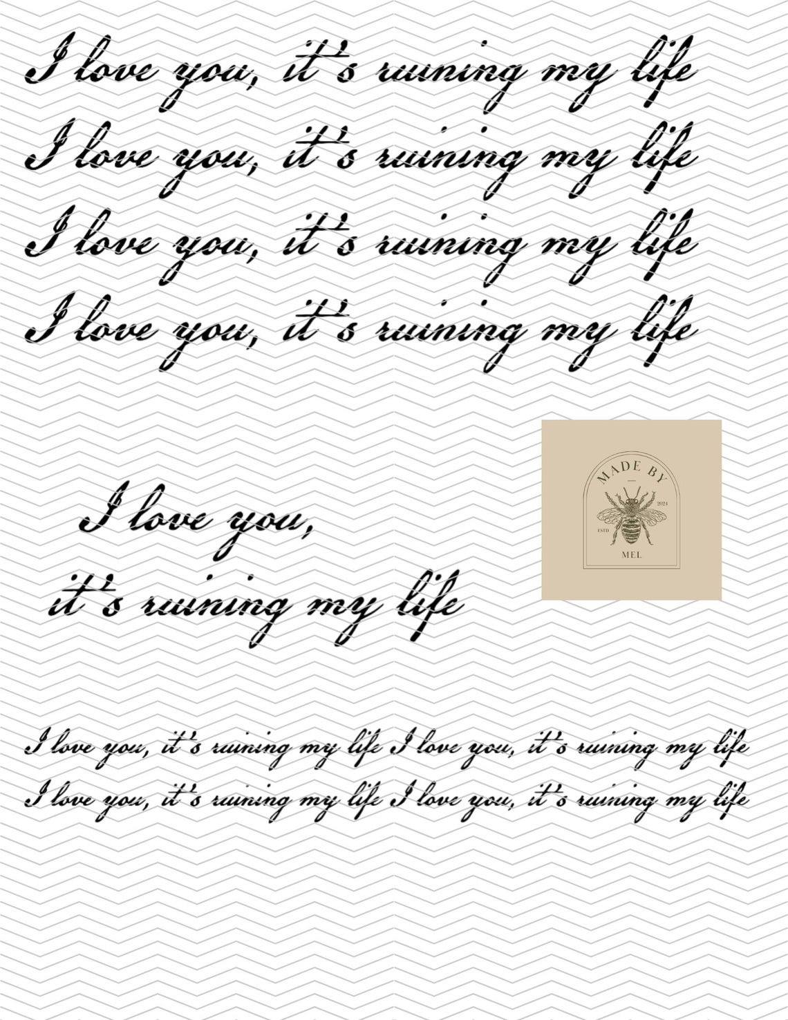 TTPD Dress Text - I Love You It's Ruining My Life (pdf & Png - Easily ...