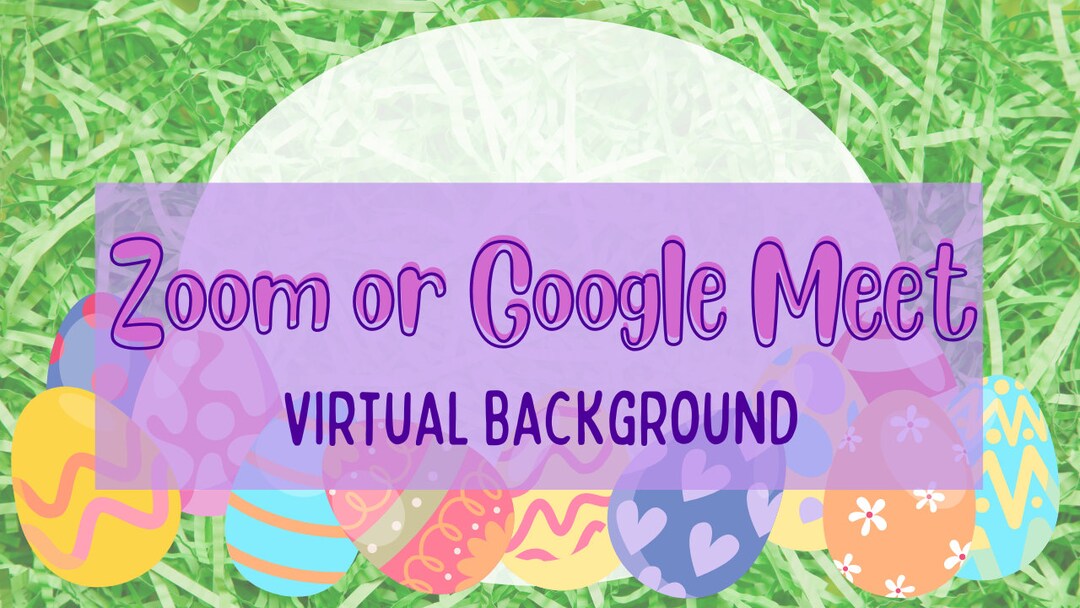 Easter Zoom Virtual Background - Etsy