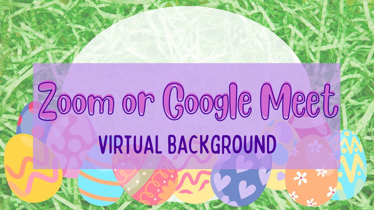 Easter Zoom Virtual Background - Etsy