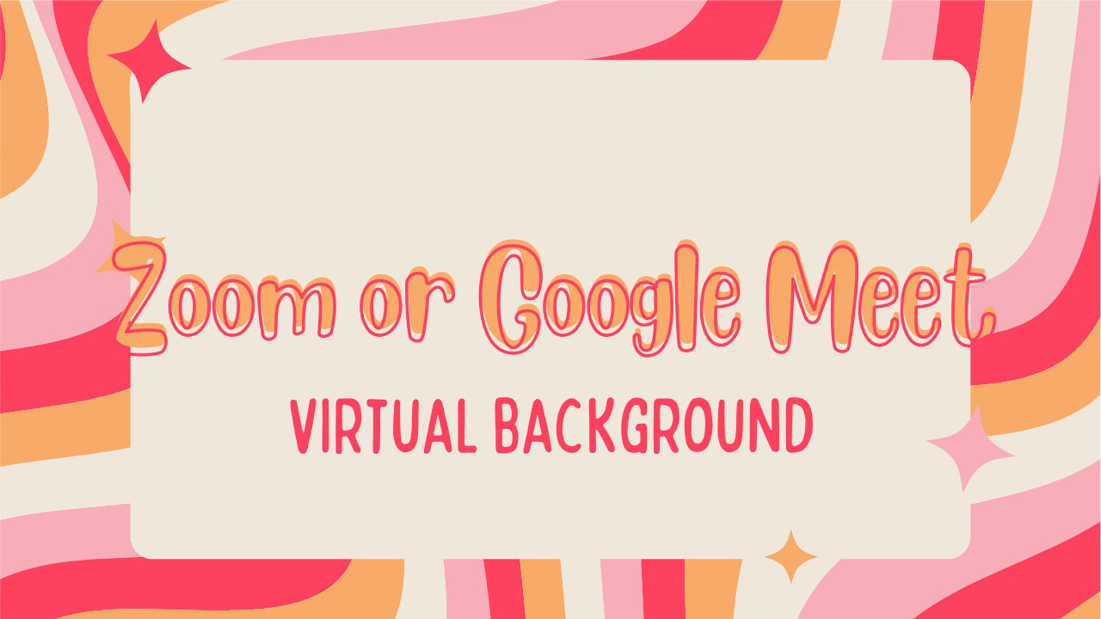 Retro Zoom Virtueller Hintergrund - Etsy.de