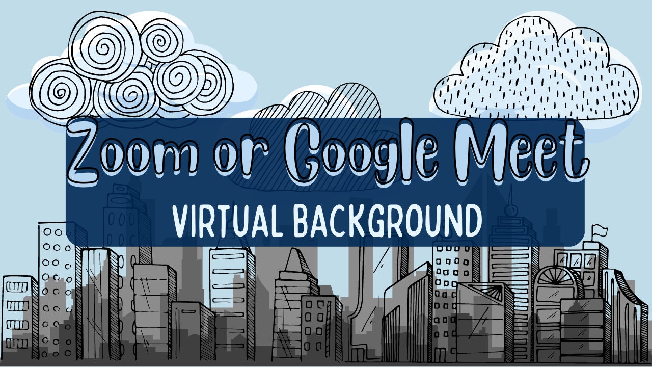 Cityscape Zoom Virtual Background - Etsy