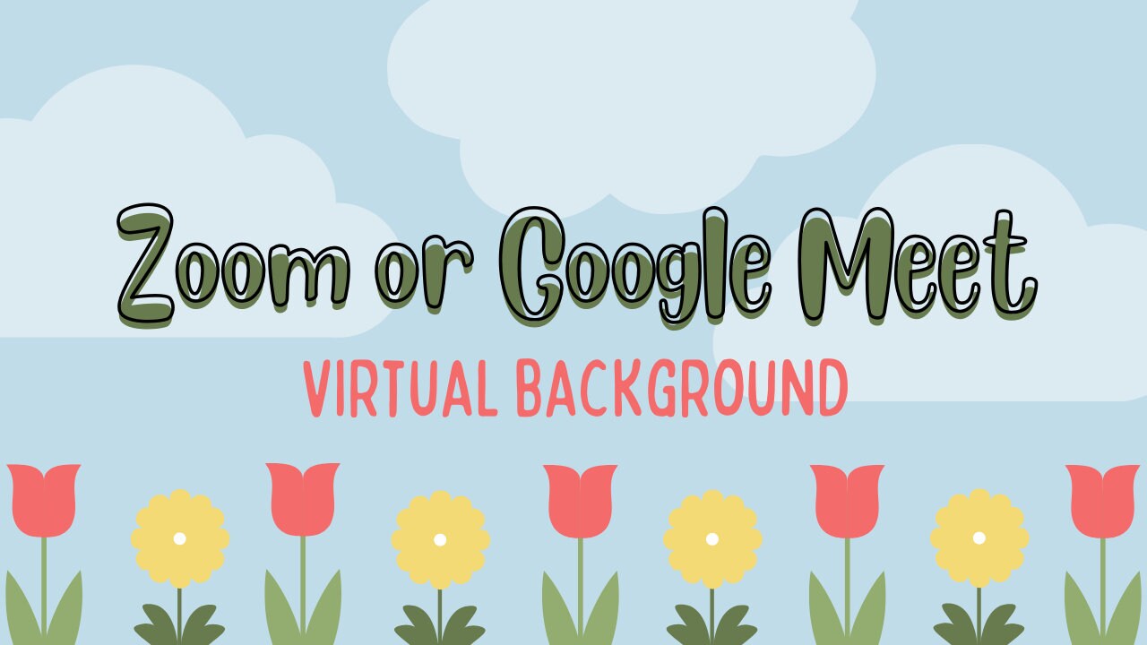 Spring Zoom Virtual Background - Etsy