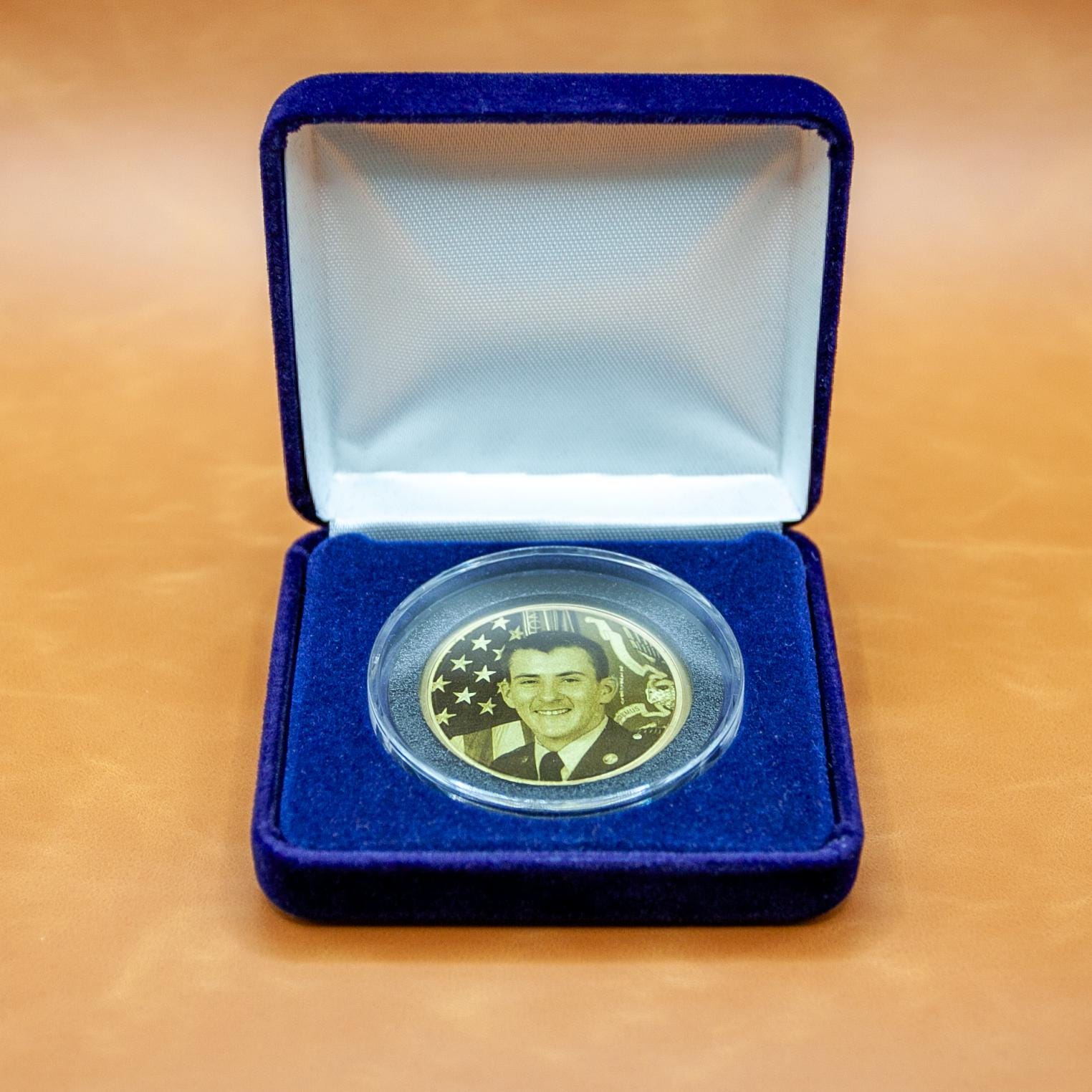 Memorial Photo Coin - Custom Engraved Remembrance Token - Personalized ...