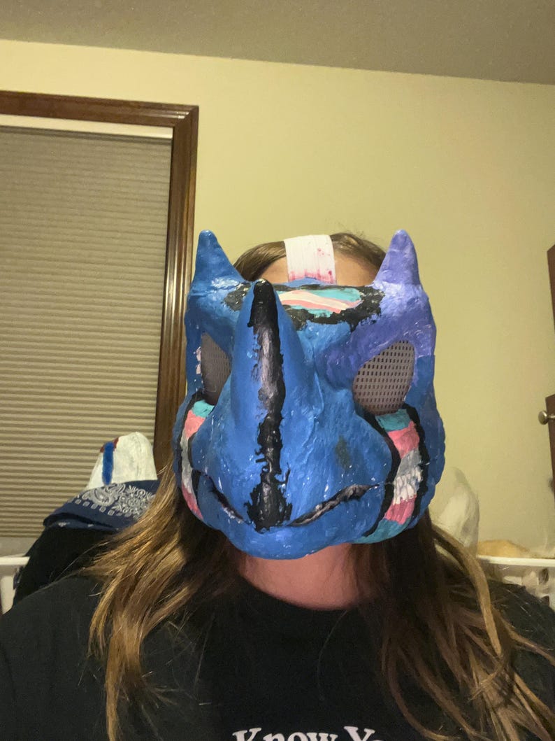 Transgender Pride Dinomask Lq-mq - Etsy