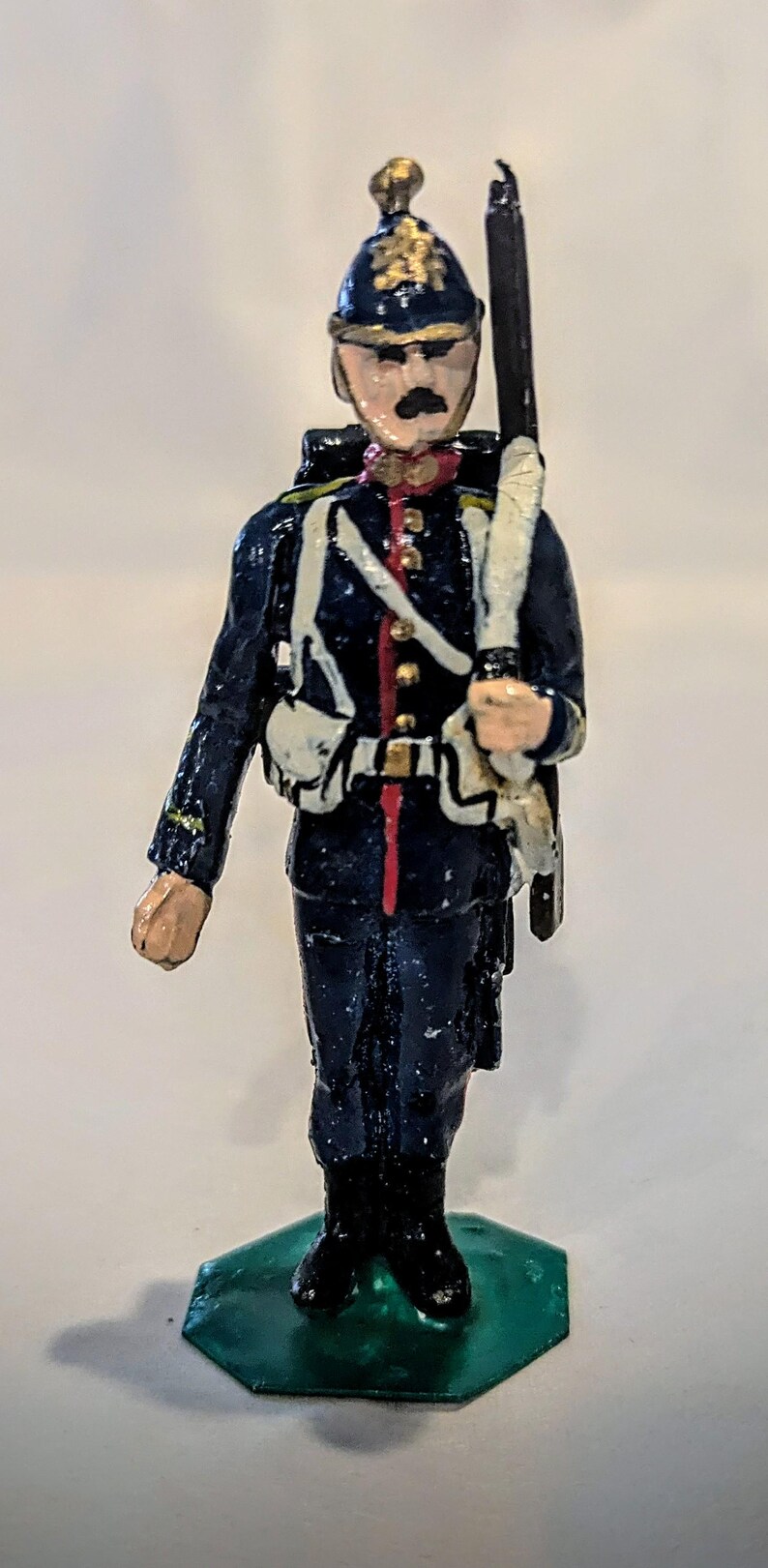 Antique WWI Prussian Line Infantry Rifleman - 58mm Hand Painted - Solid ...