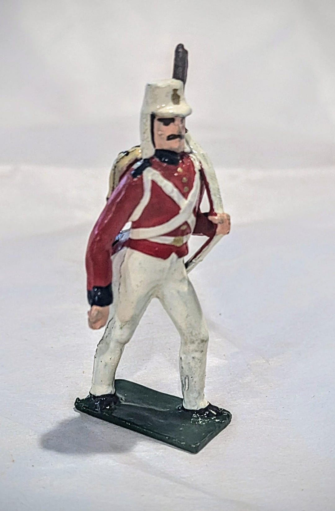 Antique War of 1812 British Soldier - 58mm Hand Painted - Solid Cast ...