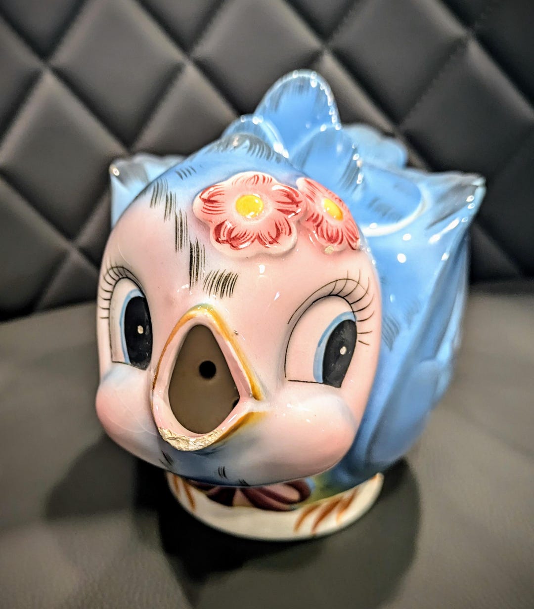 Vintage 1950's Lefton Anthropomorphic Bluebird Tea Pot Made in Japan - Etsy