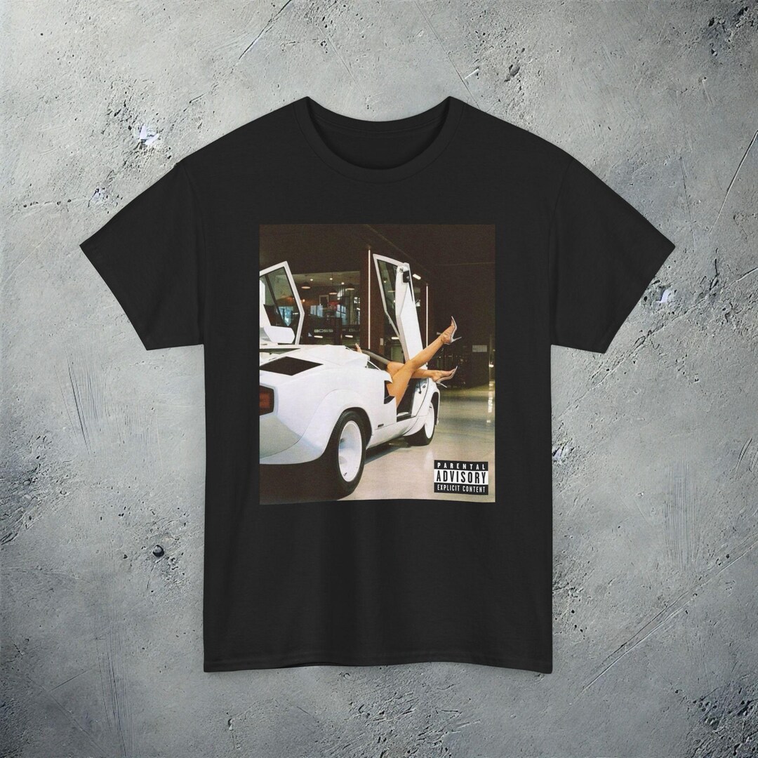 White Lamborghini Countach T-shirt Bold Elegance Meets Edgy Style - Etsy