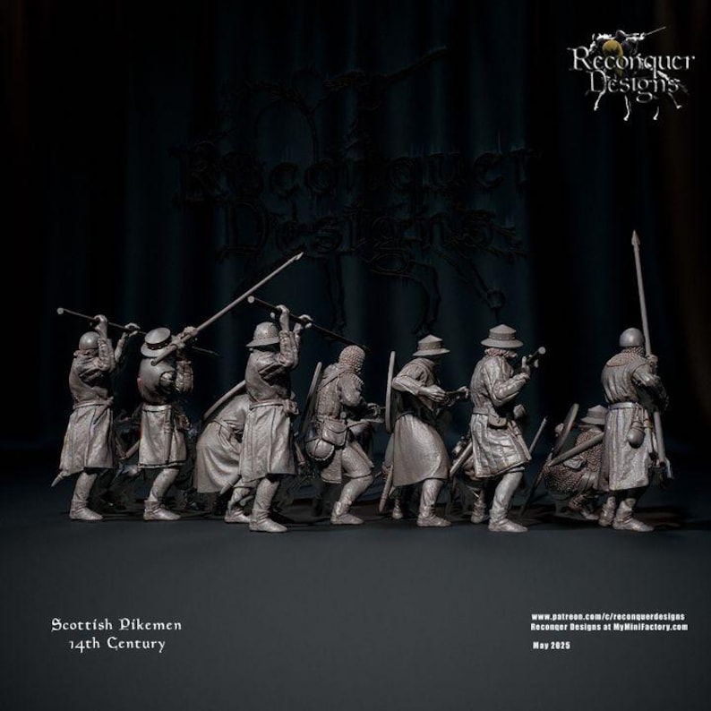 14th Century Scottish Pikemen Reconquer Designs - Etsy