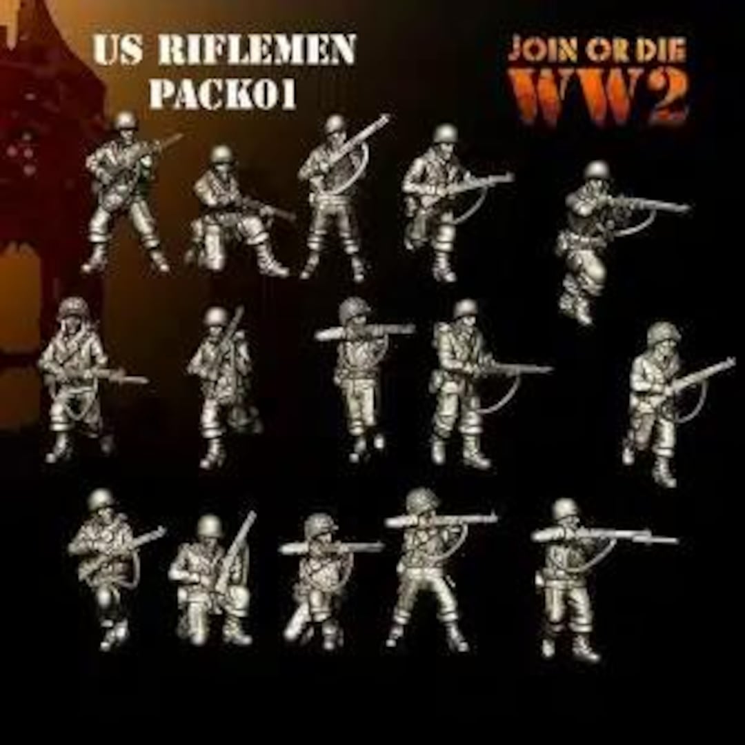 JOD WW2 US Army G.i.riflemen 3dbreed - Etsy