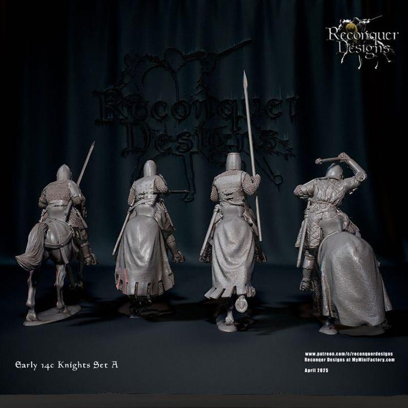 Early 14c Knights Set A Reconquer Designs - Etsy