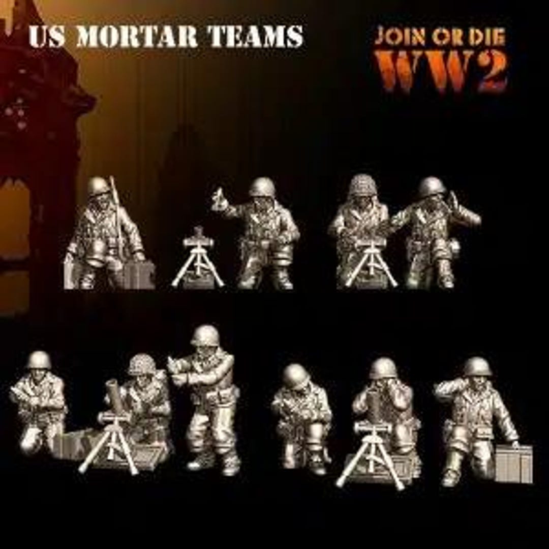 JOD WW2 US Army G.i.mortar Teams 3dbreed - Etsy