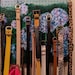 Beautiful Hand-painted Pegboard Jewelry/ Belt Organizer. Wall Mounted ...