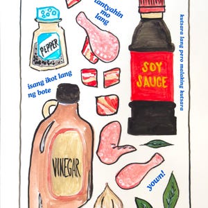 Adobo. Filipino Art Print, Digital Wall Art Printable, Nostalgic ...