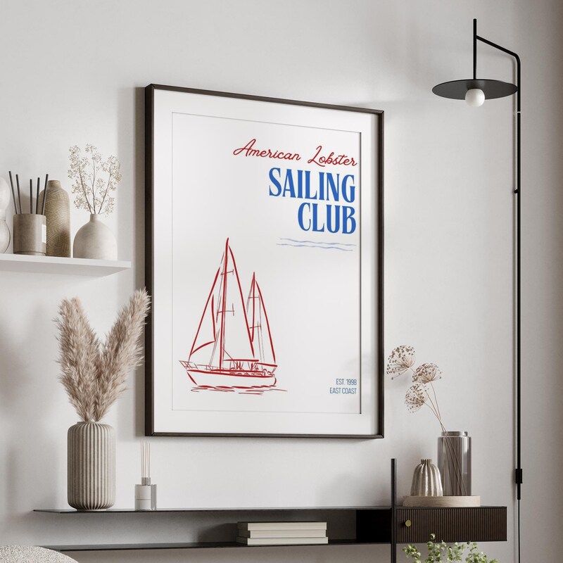 Sailing Poster - Etsy