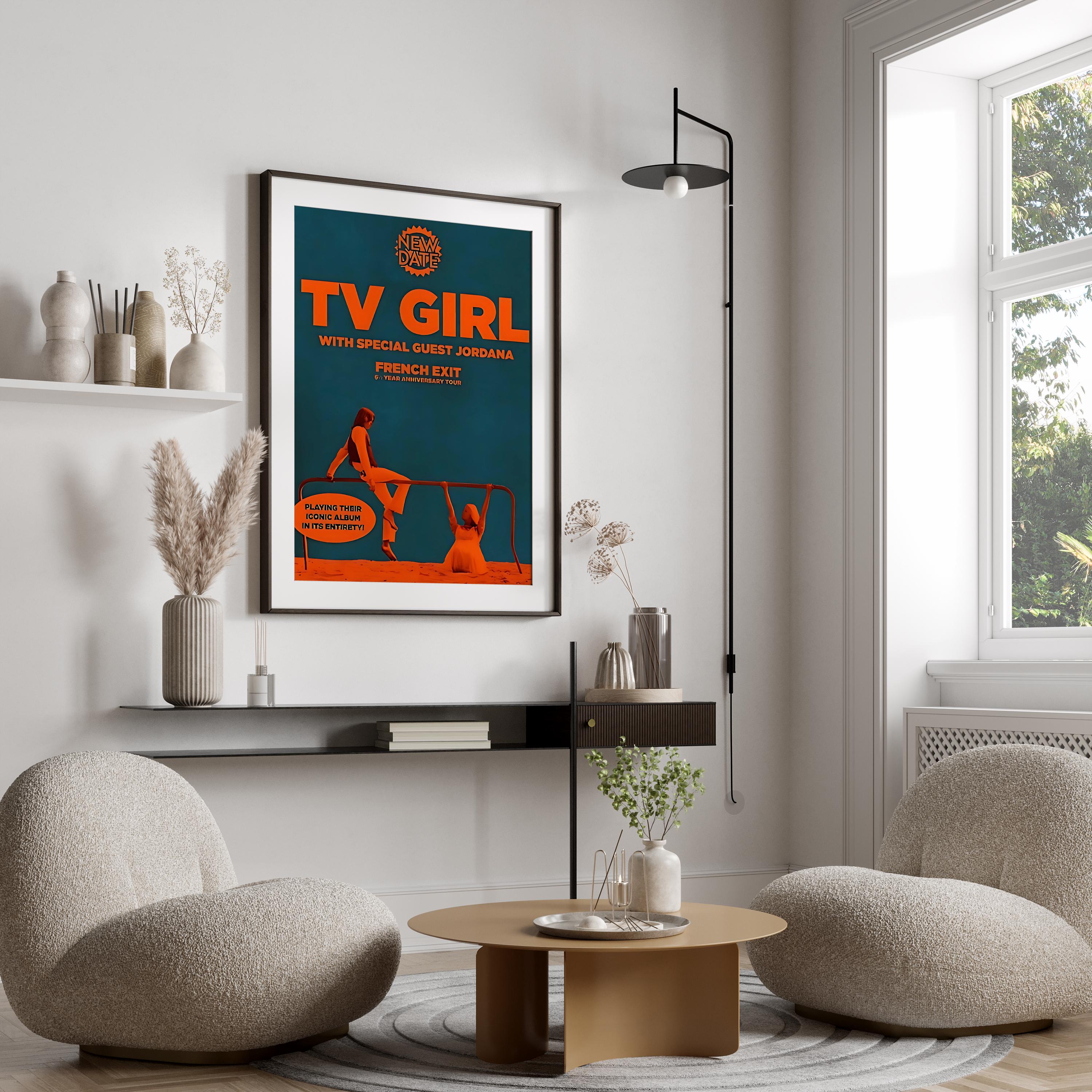 TV Girl Poster, Indie Pop Art, Retro Music Poster, Indie Bedroom ...