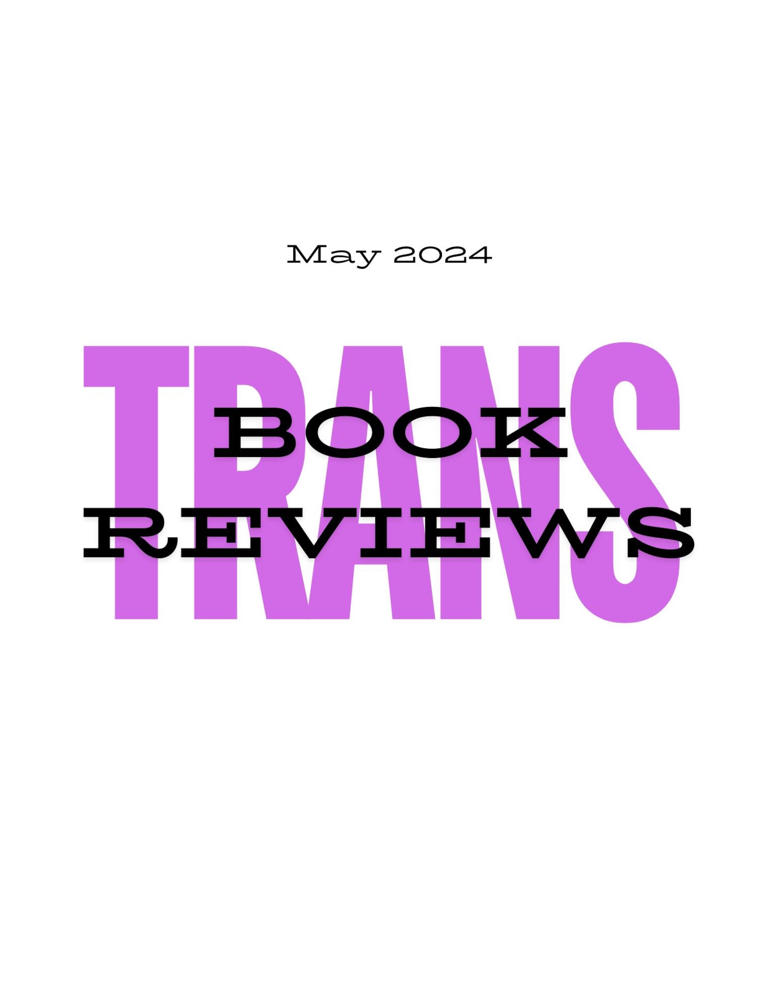 Trans Book Reviews #1 - DIGITAL DOWNLOAD - Etsy