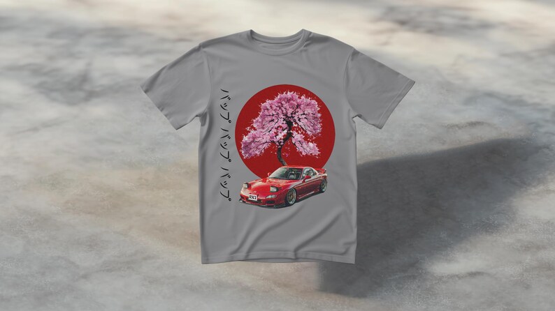 Mazda Rx7 Shirt, Rx7 Blossom Tree Tee , Rotary Shirt , Japanese Sports ...