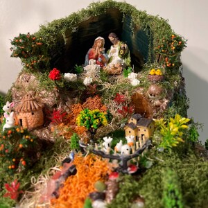 Handmade Nativity Scene, Christmas Decorations, Decorative Arrangement ...