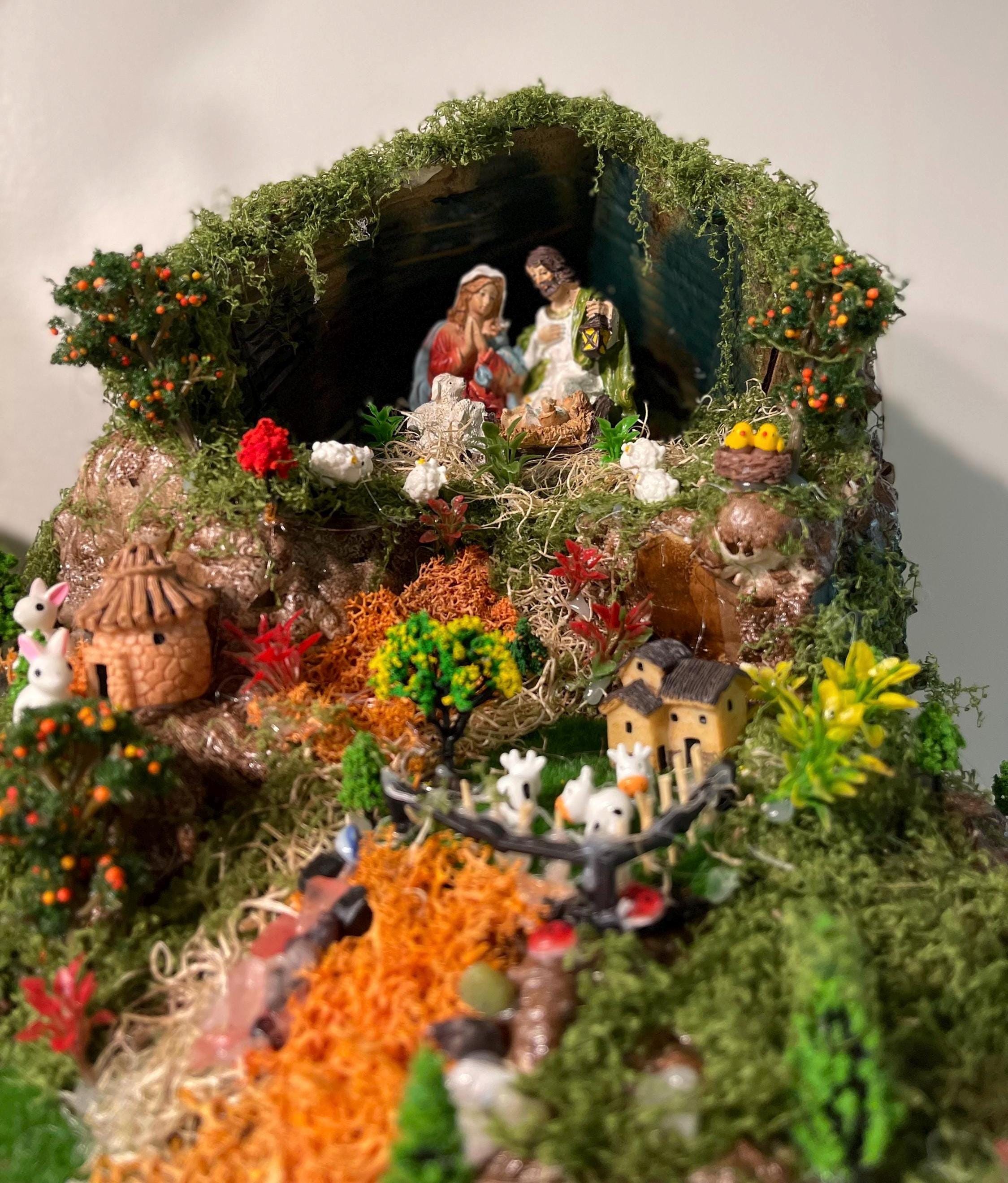 Handmade Nativity Scene, Christmas Decorations, Decorative Arrangement ...