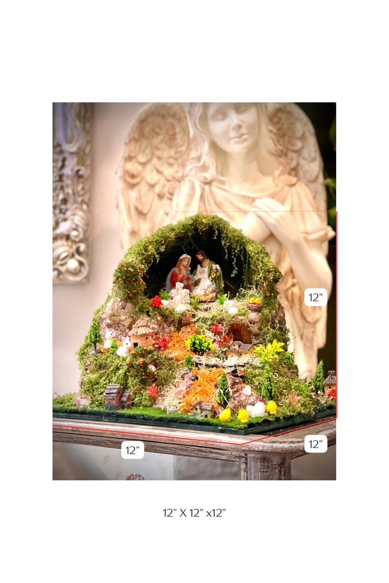 Handmade Nativity Scene, Christmas Decorations, Decorative Arrangement ...