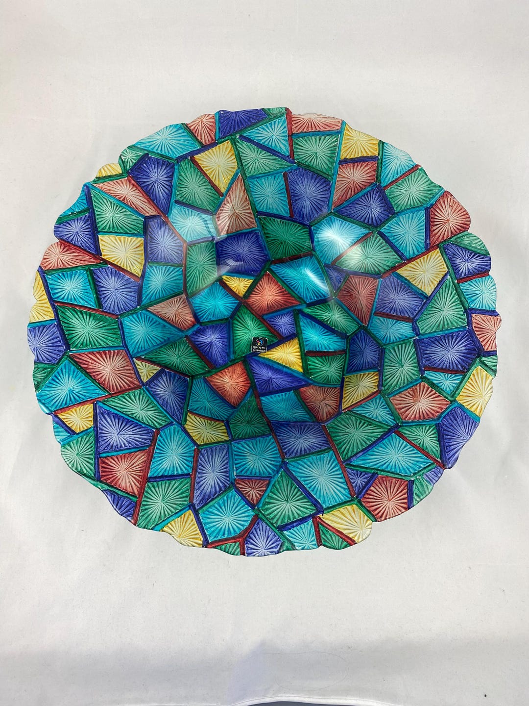 Marc Aurel Large Crystal Bowl, Nachtmann Echtkristall, Hand Painted ...
