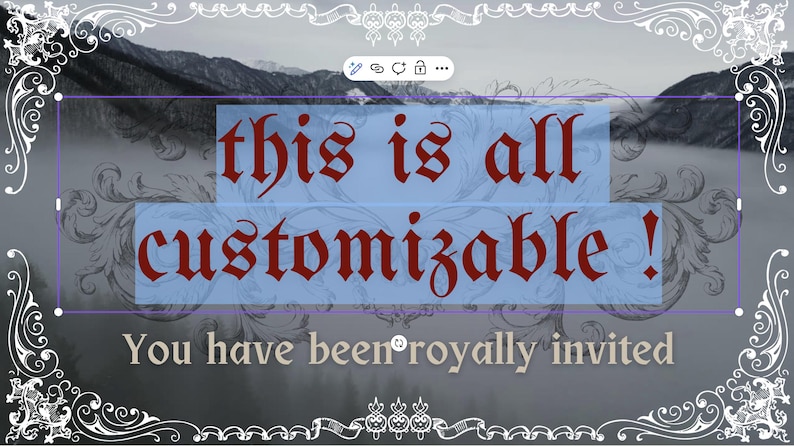 Medieval Wedding Website Template: Customizable Canva Design - Etsy