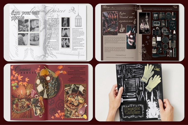 GOTHIC Magazine Template, Free Canva, Editable Template - Etsy
