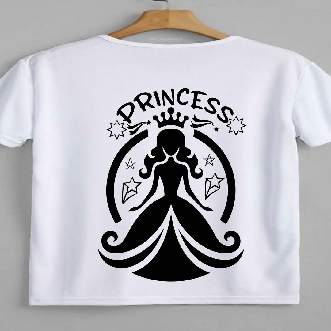 Princess SVG: T-shirt Design, Laser Cut File (digital Download) - Etsy